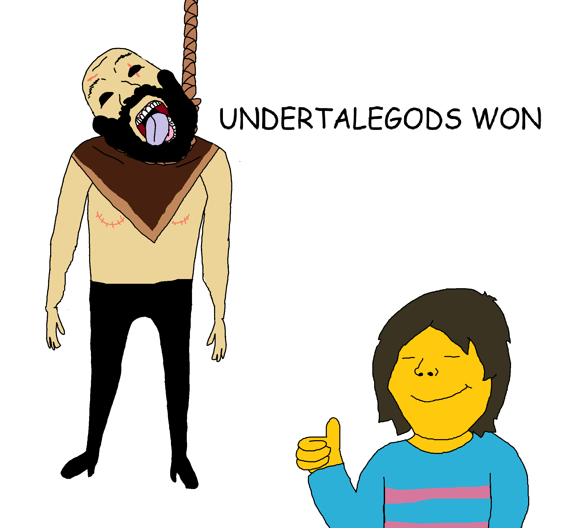SoyBooru - Post 99602: ack hanging lisa_the_painful subvariant:soylita thumbs undertale up ...